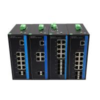 China L2 Managed Industrial Gigabit 8 Port PoE RJ45 2 SFP Ethernet Switch DIN Rail Mount for sale