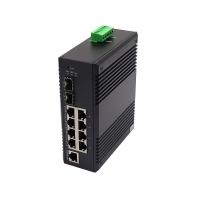 China L2 Managed Industrial Switch 8 Port Gigabit Ethernet Switch with 2 SFP Fiber Slots for sale