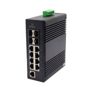 China L2 Managed Industrial Gigabit Network Switch 8 Port RJ45 4 SFP for sale