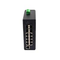 China L2 Managed Industrial Gigabit Network Switch 8 Port RJ45 4 SFP for sale