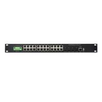 China L3 Managed Industrial Ethernet Switch 4 10G SFP 24 1000Base-T(X) IEEE802.3af/at PoE+ Port for sale
