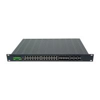 China L3 Managed Industrial 10G Fiber Ethernet Switch 6 10G SFP 8 1G SFP 24 Gigabit RJ45 for sale