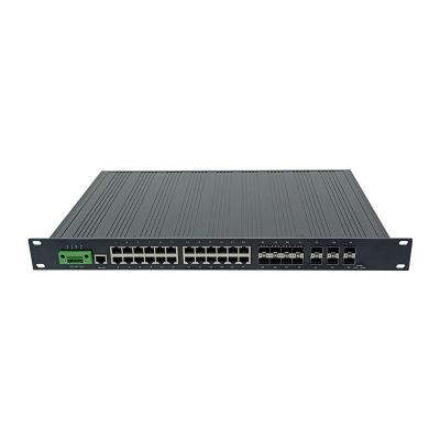 China L3 Managed Industrial 10G Fiber Ethernet Switch 6 10G SFP 8 1G SFP 24 Gigabit RJ45 for sale