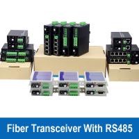 China RS485 Single Mode Fiber Optic Transceiver 20KM Data Over Fiber Converter Extender for sale