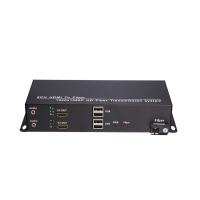 China 1080P HDMI Fiber Optic Extender 2x HDMI 2x Audio 2x USB KVM Over Fiber Up to 20KM for sale