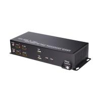 China 1080P HDMI Fiber Optic Extender 2x HDMI 2x Audio 2x USB KVM Over Fiber Up to 20KM for sale