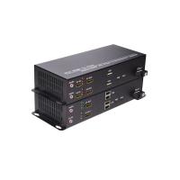 China 1080P HDMI Fiber Optic Extender 2x HDMI 2x Audio 2x USB KVM Over Fiber Up to 20KM for sale