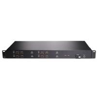 China 1080P HDMI Fiber Optic Extender 4x HDMI 4x Audio 4x USB KVM Loop Out Up to 20KM for sale