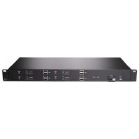 China 1080P HDMI Fiber Optic Extender 4x HDMI 4x Audio 4x USB KVM Loop Out Up to 20KM for sale