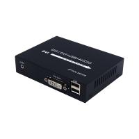 China 1080P DVI Fiber Optic Extender with Audio USB Local Loop Out Up to 20KM for sale