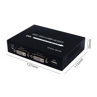 China 1080P DVI Fiber Optic Extender with Audio USB Local Loop Out Up to 20KM for sale