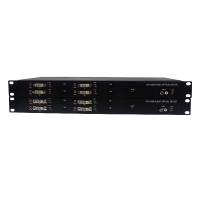 China Rackmount 1080P 4x DVI Fiber Optic Extender with Audio Long Distance up to 20KM for sale