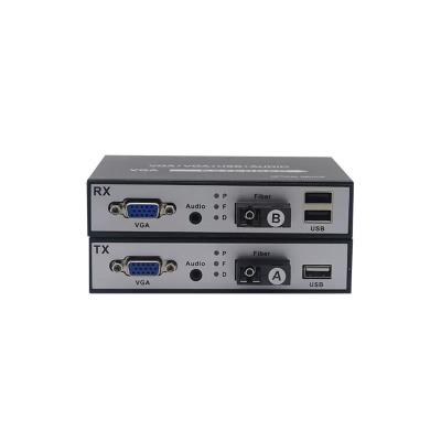 China VGA Fiber Optic Extender with Audio and USB Long Distance up to 20KM for sale