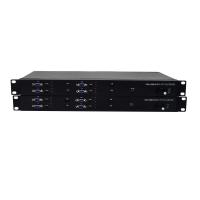 China Rackmount 4-Port VGA Fiber Optic Extender with Independent Audio, Long Distance Transmission for sale