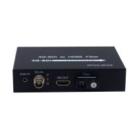 China SDI to HDMI Fiber Optic Extender with Independent Audio Long Distance Transmission Over Fiber for sale