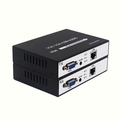 China VGA To Lan Extender over Cat5e/Cat6 with Audio 1080P Long Distance Video Transmission Network Cable Kit for sale