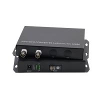 China 2CH HD Video Fiber Converter AHD CVI TVI 1080P Dual Channel Coax to Fiber Transmission Kit for sale