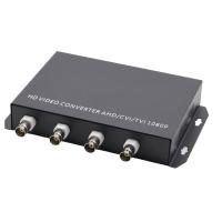 China 4CH HD Video Fiber Converter AHD CVI TVI 1080P with RS485 Data Coax to Fiber CCTV Transmission Kit for sale