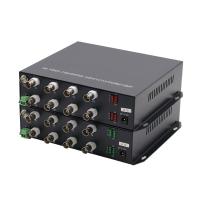 China 8CH HD Video Fiber Converter AHD CVI TVI 1080P Fiber Extender with RS485 Coax to Fiber for sale