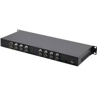 China Rack Mount 16CH HD Video Fiber Converter AHD CVI TVI 1080P Coax to Fiber Extender CCTV for sale