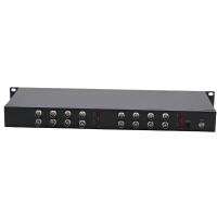 China Rack Mount 16CH HD Video Fiber Converter AHD CVI TVI 1080P Coax to Fiber Extender CCTV for sale