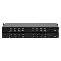 China Rack Mount Fiber Extender 16CH HD Video Fiber Converter AHD CVI TVI 1080P with RS485 Coax to Fiber CCTV System for sale