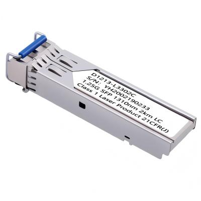 China Gigabit 1.25G Single Mode Dual Fiber SFP Optical Transceiver Module LC 1310nm Duplex LC Fiber Module for sale
