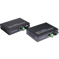 China Fiber Optic Transceiver 1 Channel RS485 Fiber Optic Converter with Gigabit Ethernet Port Bi-Directional for sale
