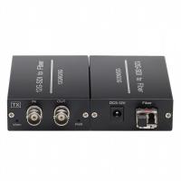 China 1CH Bidirectional 12G-SDI Fiber Optical Transceiver 4K Ultra HD SDI over Fiber Extender for sale