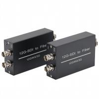 China 1CH Bidirectional 12G-SDI Fiber Optical Transceiver 4K Ultra HD SDI over Fiber Extender for sale