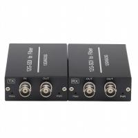 China 1CH Bidirectional 12G-SDI Fiber Optical Transceiver 4K Ultra HD SDI over Fiber Extender for sale