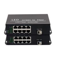 China 8-Port Gigabit Ethernet LED Display Fiber Extender Compatible with Major LED Display Control Cards for sale