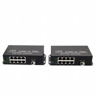 China 8-Port Gigabit Ethernet LED Display Fiber Extender Compatible with Major LED Display Control Cards for sale