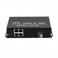 China 4-Port Gigabit Ethernet LED Display Fiber Extender Long Distance LED Screen Fiber Converter Compatible with Control Cards for sale