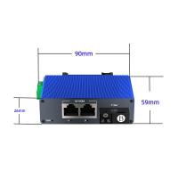 China Industrial Mini 1 Fiber 2 RJ45 Fast Ethernet Switch 100Mbps, Compact Fiber Media Converter for sale