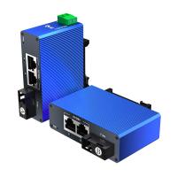 China Industrial Mini 1 Fiber 2 RJ45 Fast Ethernet Switch 100Mbps, Compact Fiber Media Converter for sale