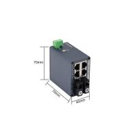 China Industrial Mini Fiber Ethernet Switch 2 Fiber 4 RJ45 Ports 100Mbps Fast Ethernet Switch for sale