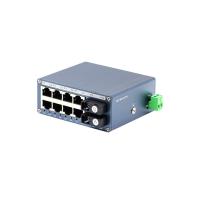 China Industrial Mini Fiber Ethernet Switch 2 Fiber 8 RJ45 Ports 100Mbps Fast Network Switch for sale