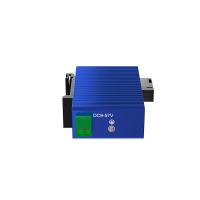 China Industrial Mini Gigabit Fiber Ethernet Switch 1 Fiber 2 RJ45 Ports 1000Mbps Network Switch Blue for sale