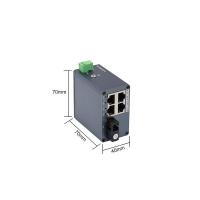 China Industrial Mini Gigabit Fiber Ethernet Switch 1 Fiber 4 RJ45 Ports 1000Mbps Network Switch for sale