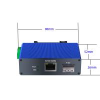 China Mini Industrial Gigabit Ethernet Switch 1 SFP Fiber 1 RJ45 Port 1000Mbps Network Switch for sale