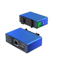 China Mini Industrial Gigabit Ethernet Switch 1 SFP Fiber 1 RJ45 Port 1000Mbps Network Switch for sale