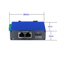 China Mini Industrial Gigabit Ethernet Switch 1 SFP Fiber 2 RJ45 Ports 1000Mbps Network Switch for sale