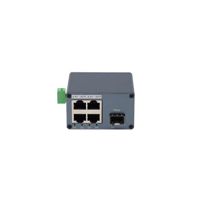 China Mini Industrial Gigabit Ethernet Switch 1 SFP Fiber 4 RJ45 Ports 1000Mbps Network Switch for sale