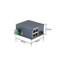 China Mini Industrial Gigabit Ethernet Switch 1 SFP Fiber 4 RJ45 Ports 1000Mbps Network Switch for sale
