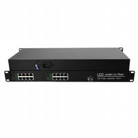 China 16-Port LED Display Fiber Optic Extender Gigabit Ethernet over Fiber Converter for LED Video Wall Long-Distance Compatible with Linsn, NovaStar and Colorlight for sale
