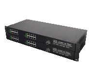 China 16-Port LED Display Fiber Optic Extender Gigabit Ethernet over Fiber Converter for LED Video Wall Long-Distance Compatible with Linsn, NovaStar and Colorlight for sale