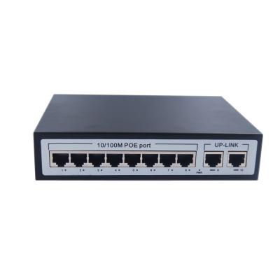 China Factory OEM Price 8 Port Fast Ethernet PoE Switch 100Mbps for sale