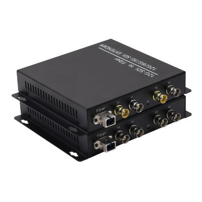 China 2 Channel 12G-SDI Fiber Optic Extender with Local Loopout 12G/6G/3G/HD-SDI Over Fiber Transceiver for sale