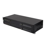 China Rack Mount 4 Channel 3G Over Fiber Extender 4-Ch 3G/HD/SD-SDI-SDI Fiber Optic Transceiver for sale